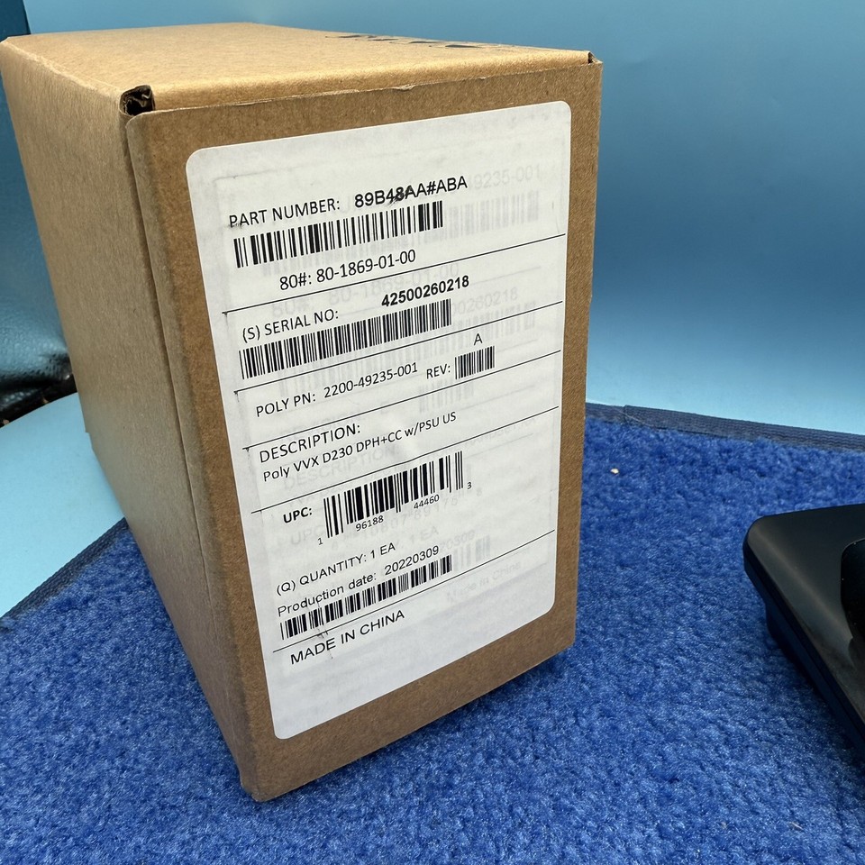 Poly VVX D230 DECT VOIP Phone Handset with Charging Dock 89B48AA#ABA | eBay