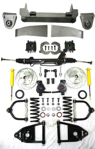 1947 1954 Chevy Truck Mustang II Power Front End Suspension Kit 2" Drop ...