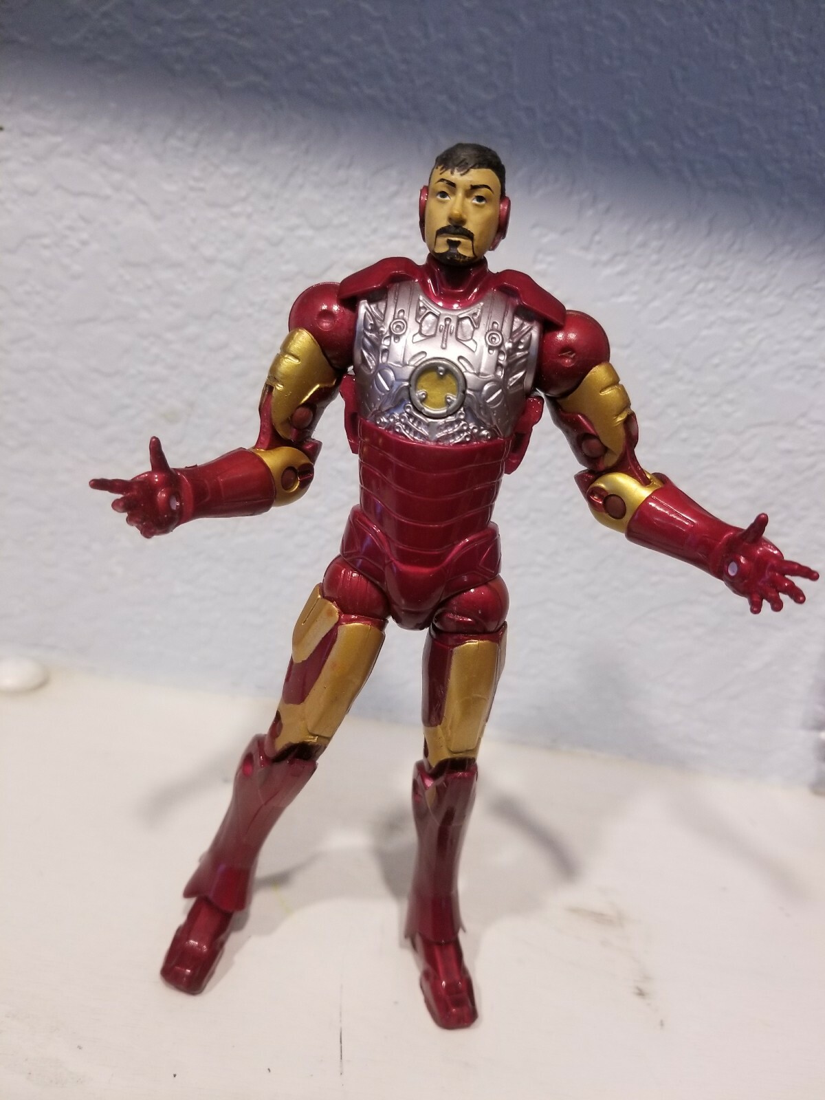 MARVEL LEGENDS MOVIE IRON MAN MARK lll 6” HASBRO 2008 missing helmet ...