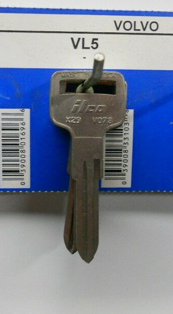 Eleven VL5, Ilco X29, VO73 key blanks fits Volvo, Delorean, MG, Rover ...