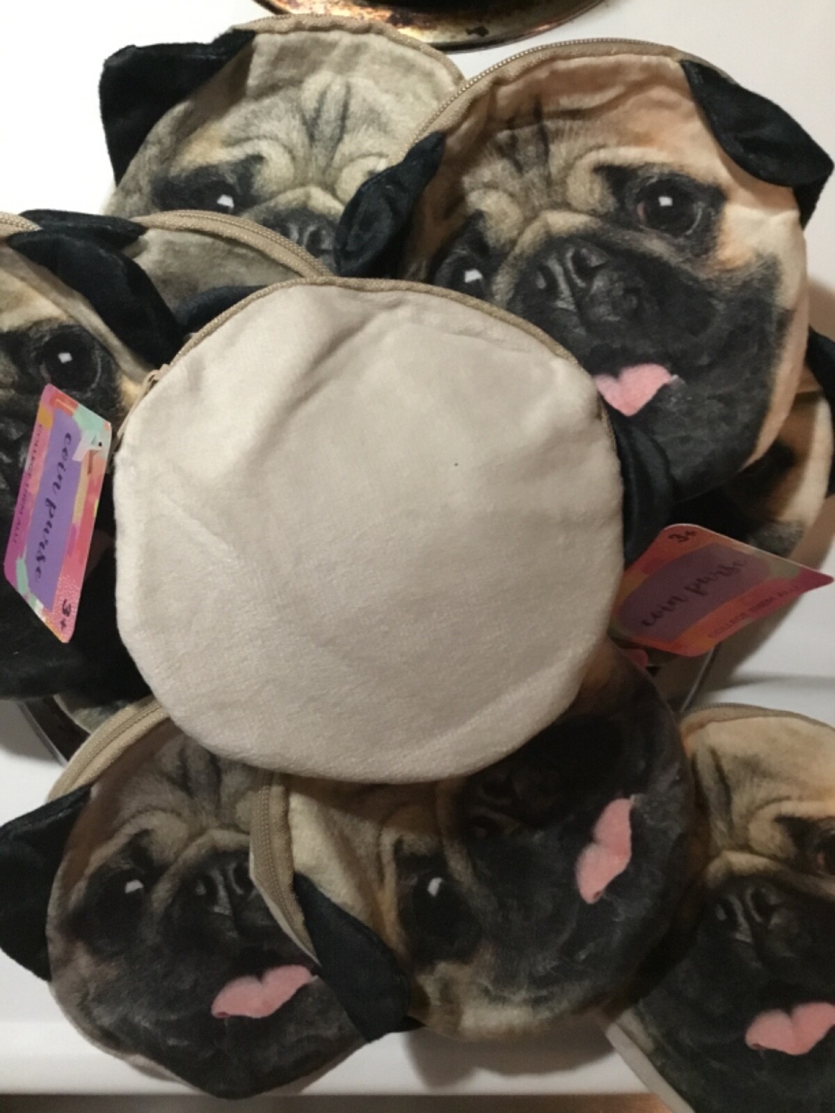 Pug Dog coin purse NEW zipper pouch Dog Coin Purse | eBay