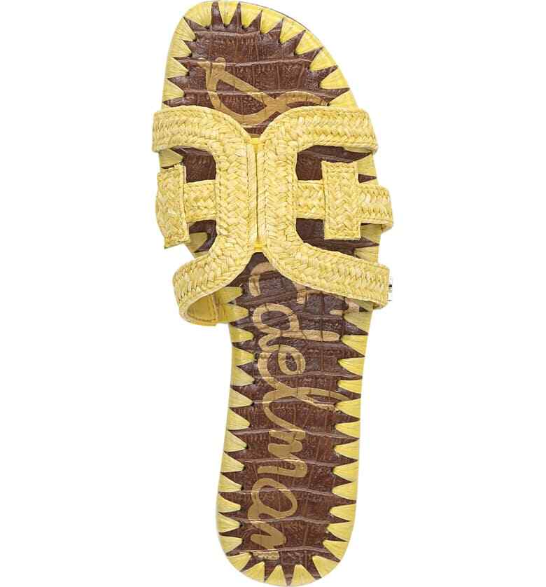 Sam Edelman Women's Beckie 2 Slide Sandal Yellow Pick Size | eBay