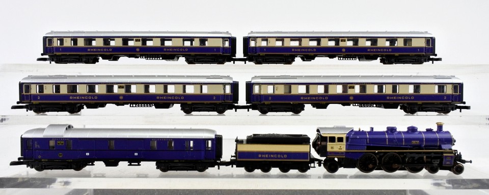 MARKLIN Z SCALE 81331 RHEINGOLD 4-6-2 STEAM ENGINE WITH 5 PASSENGER CAR ...