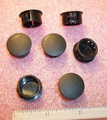 QTY (50) 8604 KEYSTONE .625" HOLE DIAMETER .734" OD BLACK MATTE NYLON ...