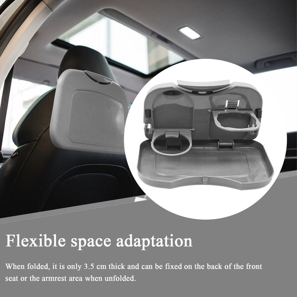 Car Seat Table Foldable Car Table With Cup Holder Automotive Backseat ...