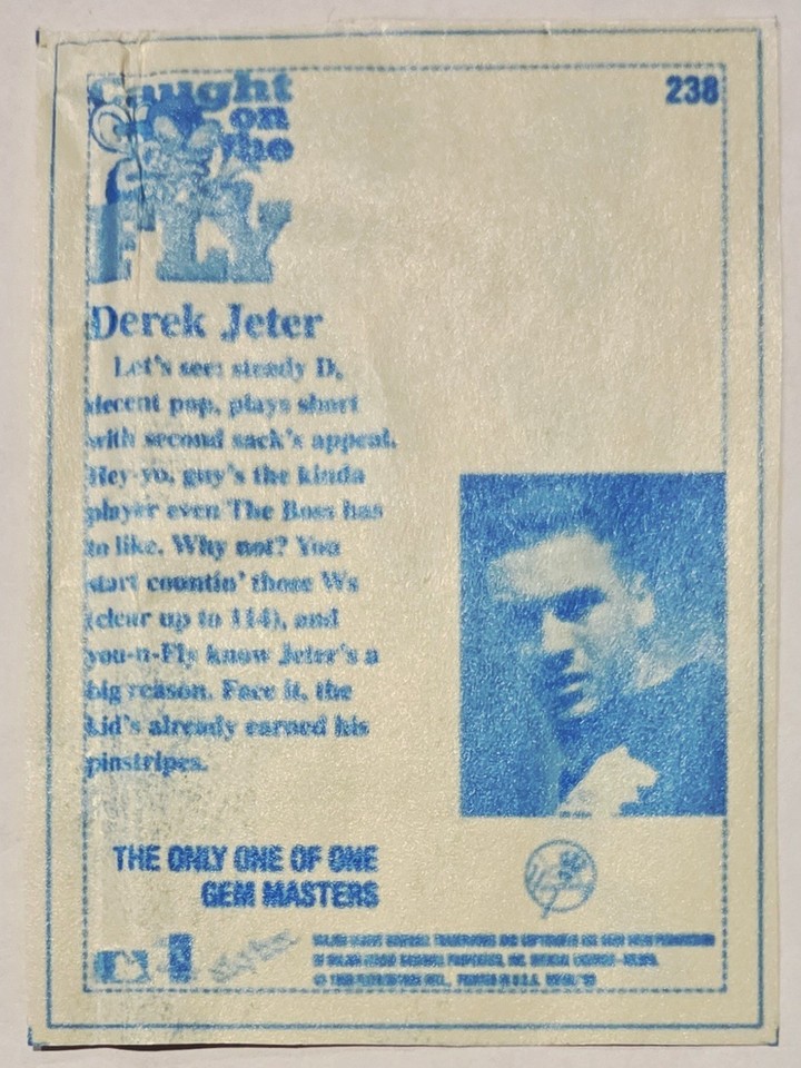 Derek Jeter 1999 Fleer Metal Universe #238 Gem Masters PMG 1/1 Blueline ...