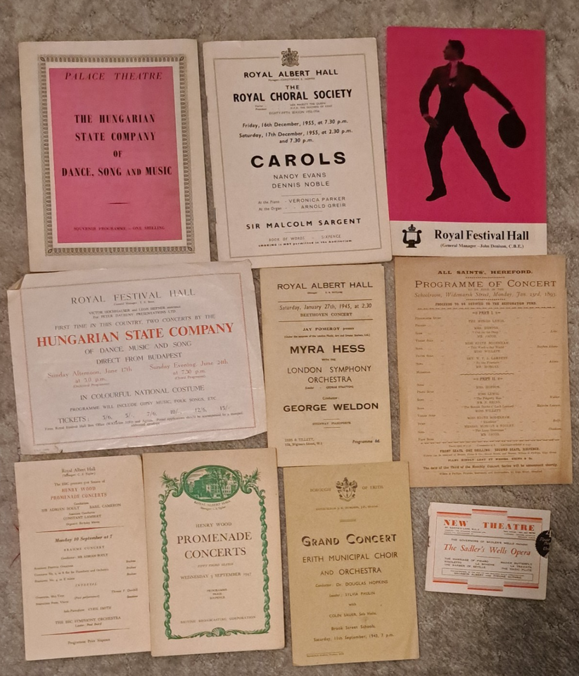 Collection of classical music programmes, ballet, opera - 45 pieces ...