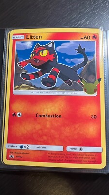 Pokemon TCG 25th Anniversary Oversized Card SM02 Litten | eBay