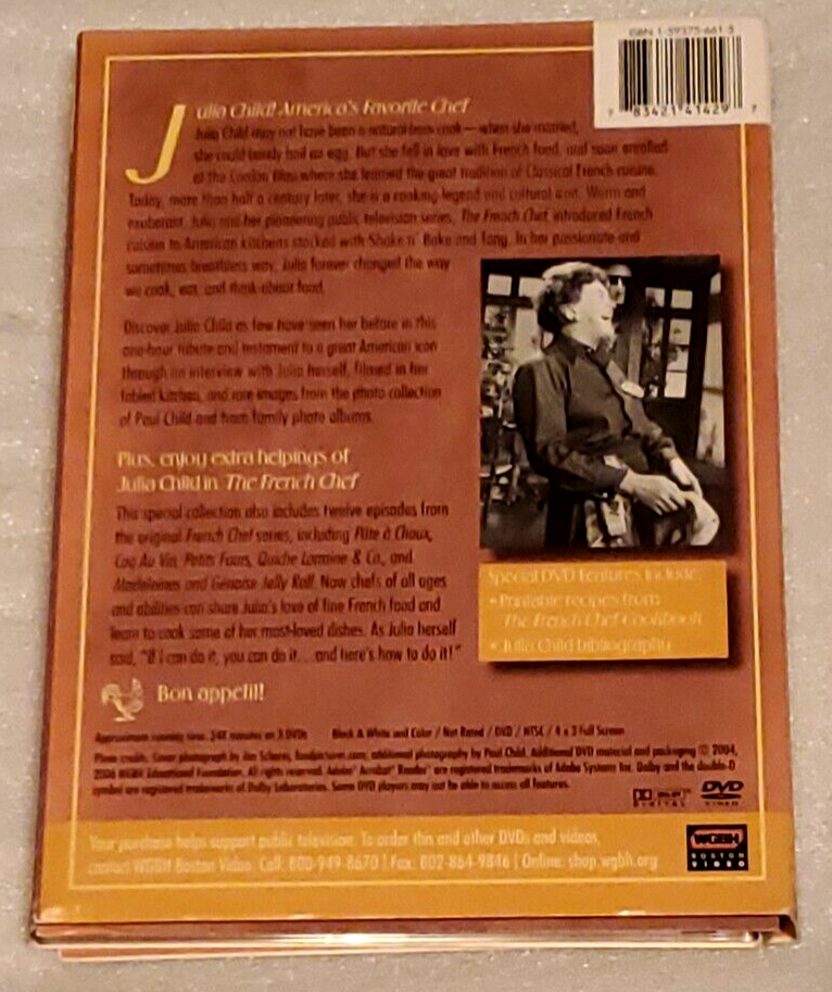 Julia Child! The French Chef (3-Disc Set, DVD, 2004) +EXCLNT BUT NOT ...