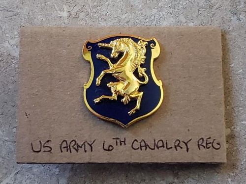 US Army 6th Cavalry Regiment Unit Crest DUI (Only one, Not the Pair) | eBay