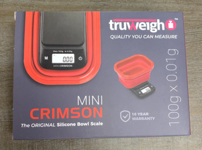 TruWeigh Mini Crimson Scale with Red Collapsible Bowl 100g x 0.01g | eBay