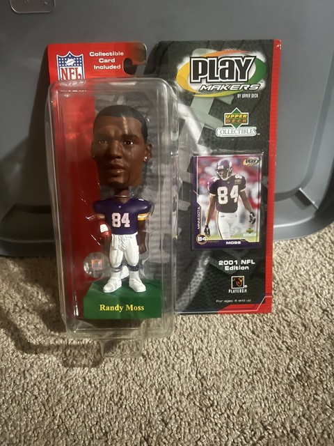 Randy Moss Bobblehead Minnesota Vikings Play Makers Upper Deck 2001 NFL ...