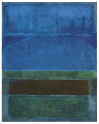 Untitled, 1952 (Blue, Green, and Brown) by Mark Rothko Abstract Art ...