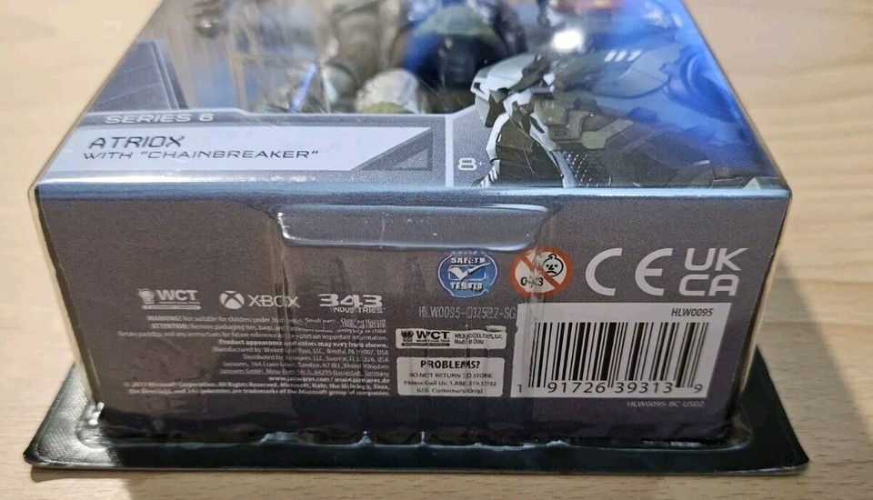 World Of Halo Scale Halo Infinite ATRIOX w Chainbreaker Jazwares 2022 ...