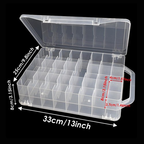 46 Grids Sewing Organizer, Double Sided Thread Box Storage, Portable ...