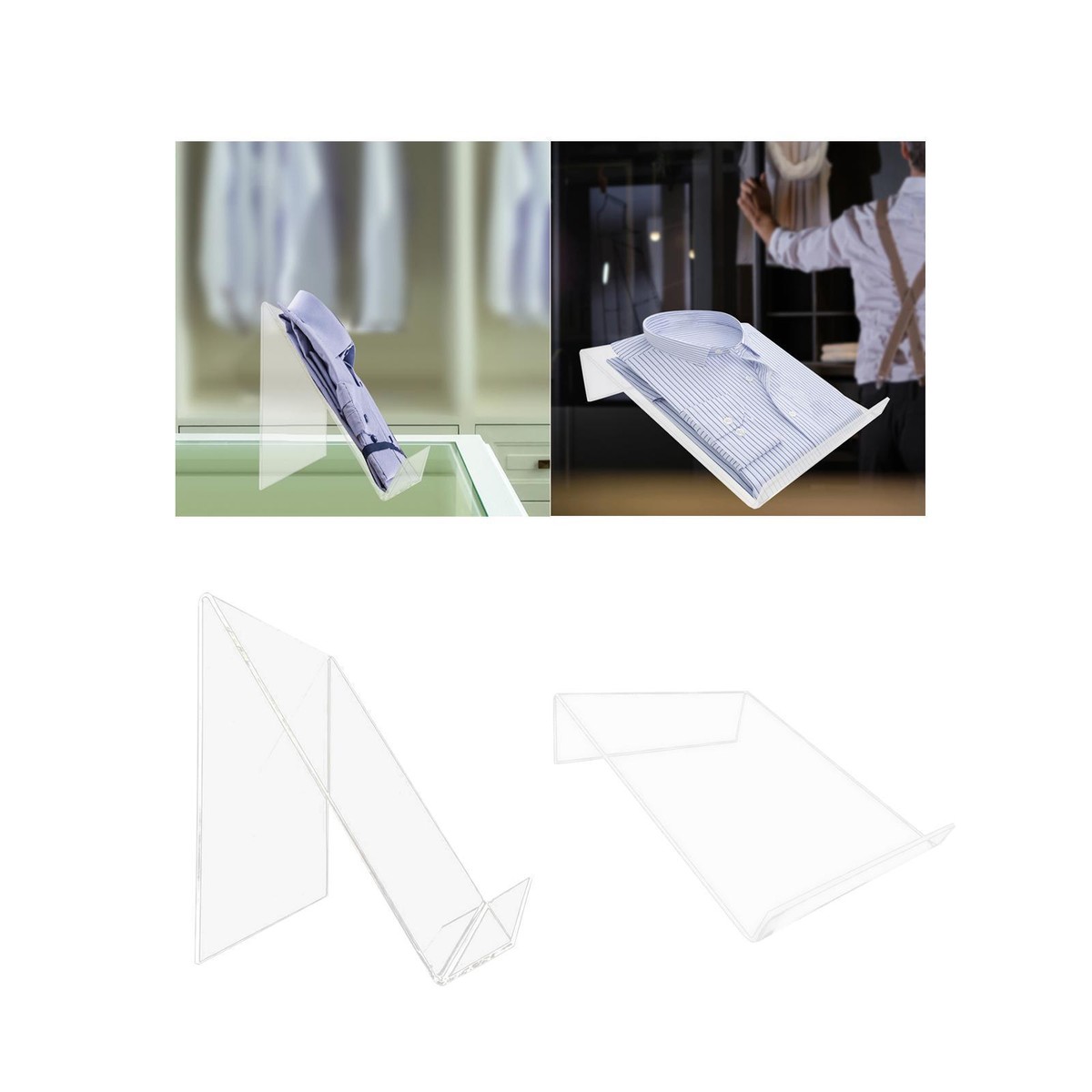 Clear Garment Display T Shirt Display Stand