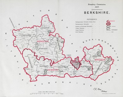 1900-Now - Antique 1917 Boundary Commission Map