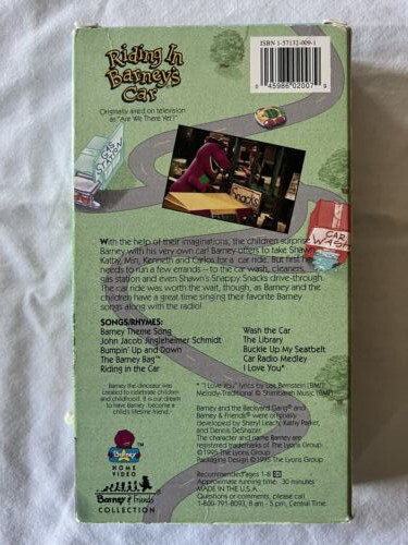 Barney - Riding in Barneys Car (VHS, 1995) 45986020079| eBay