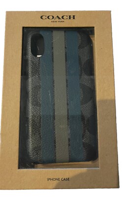 Coach New York Signature Charcoal Heather Grey Cell Phone Case For ...