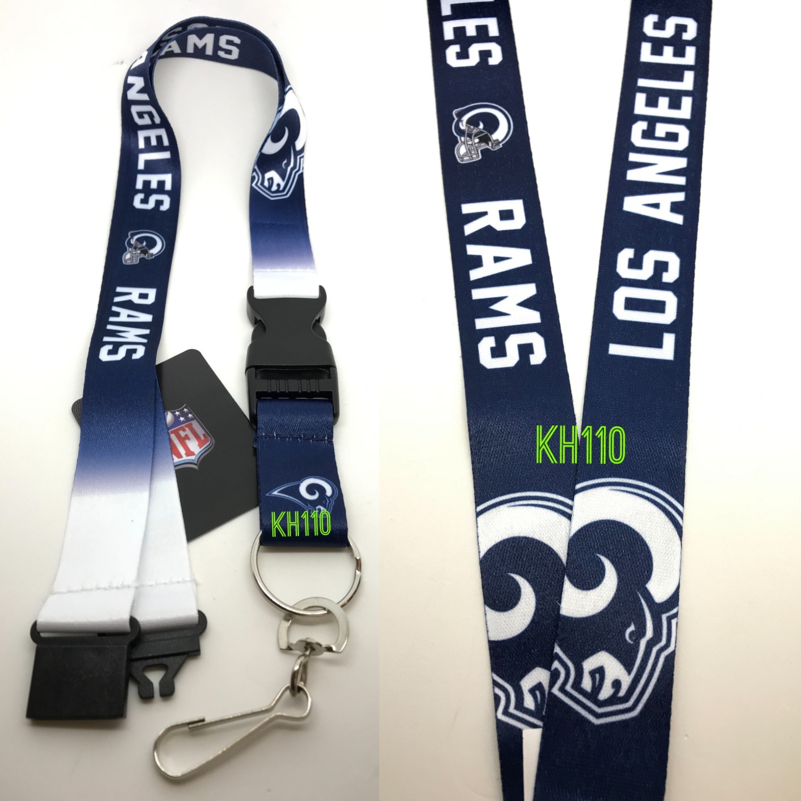 NFL Los Angeles Rams keychain Lanyard - Pick Your Color! | eBay