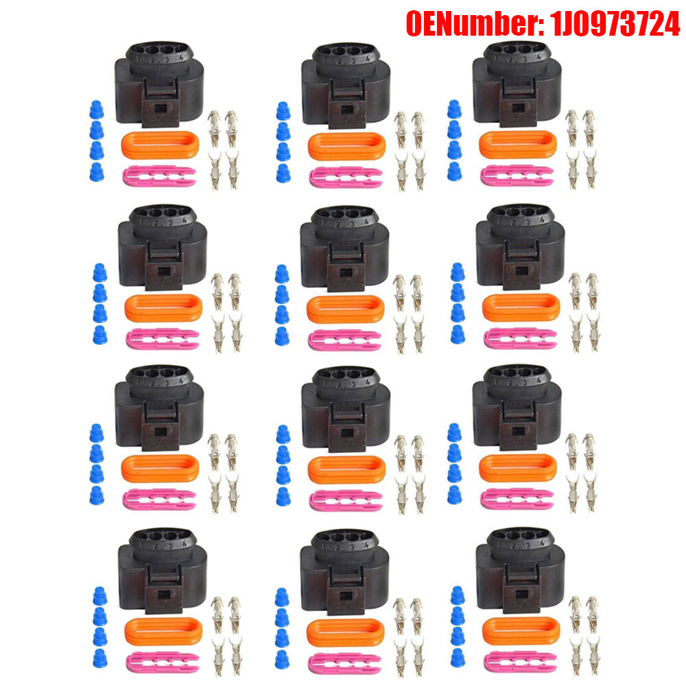 12x Ignition Coil Connector Repair Plug Kit Upgrade For Audi A4 A8 VW ...
