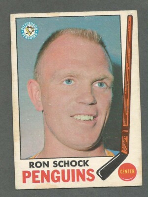1969-70 OPC O-Pee-Chee Hockey Ron Schock #120 Pittsburgh Penguins EX+ ...