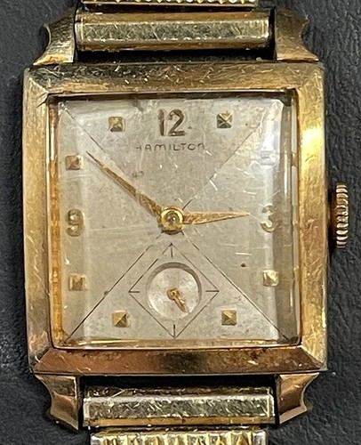 Men's 1950's Hamilton 10K Gold Filled Blair Model Watch 22 Jewels 770 ...