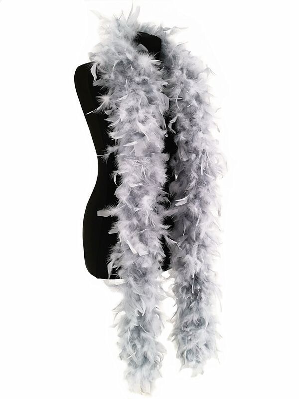 Deluxe Silver Grey Feather Boa – 100g -180cm | eBay UK
