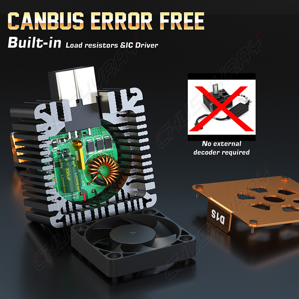 LED Headlight Bulbs Conversion Kit White For 2005-2013 Corvette C6 High ...