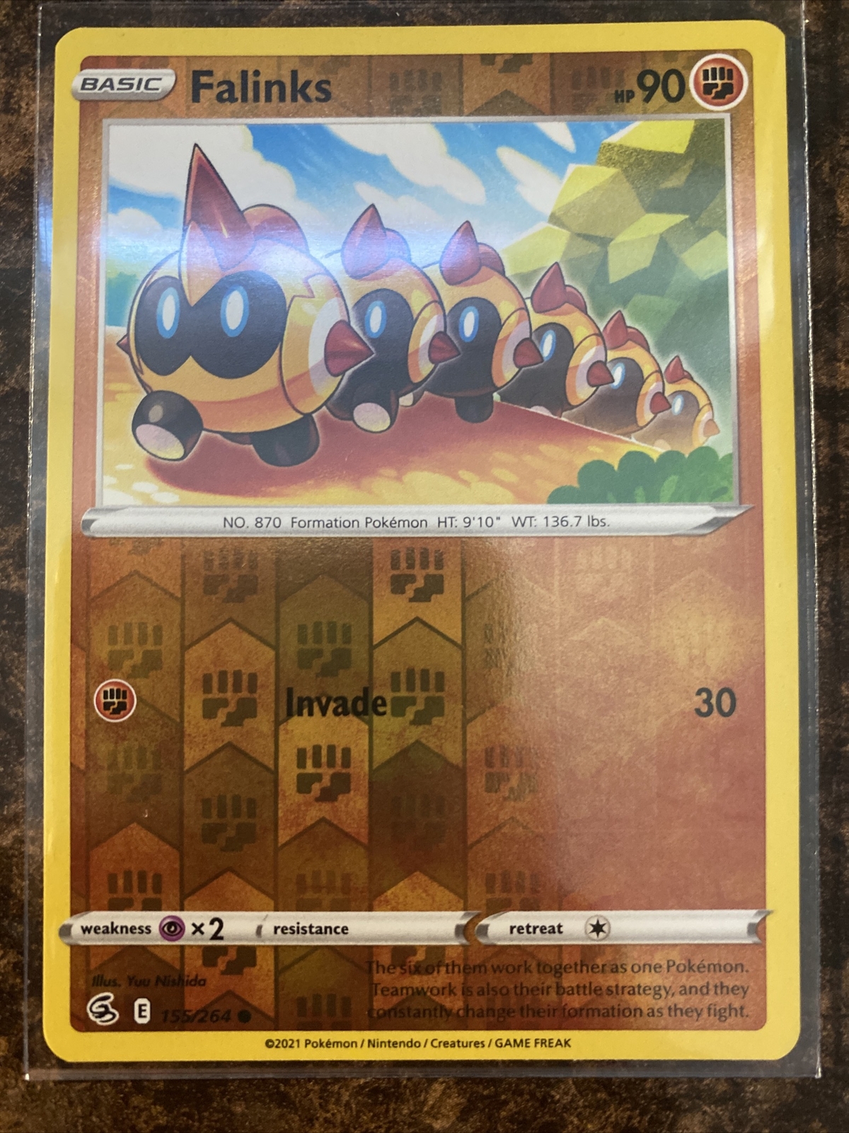 Falinks 155/264 - Reverse Holo - Pokemon Fusion Strike - Mint Pack ...