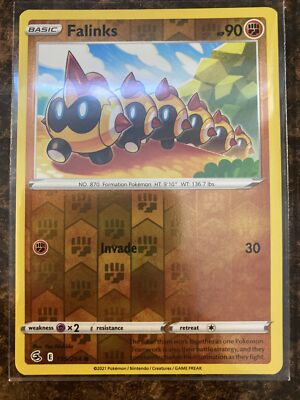 Falinks 155/264 - Reverse Holo - Pokemon Fusion Strike - Mint Pack ...