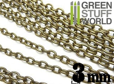 Hobby Chain 3 mm - 1 meter - Bronze color - Hobby Chains - Warhammer | eBay