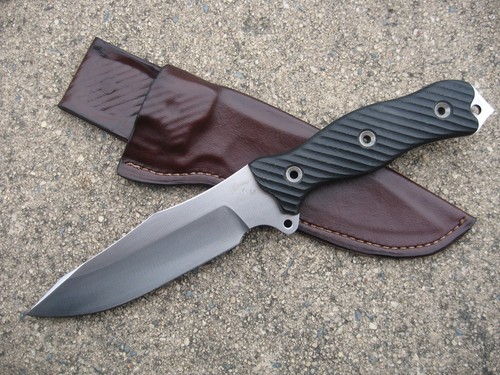 Busse Combat FLAK JACK Knife Custom Molded Leather Sheath DARK BROWN | eBay