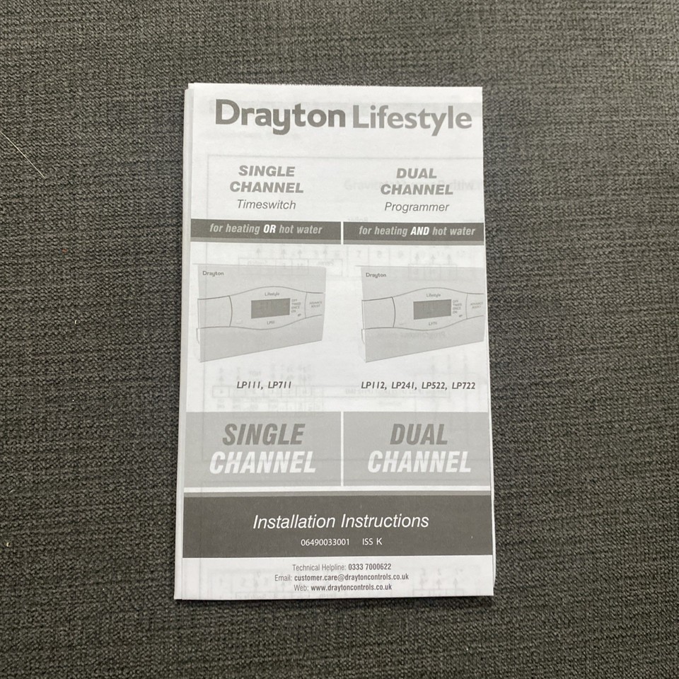 Brand New Drayton 24 Hour Combi Boiler Electronic Timeswitch LP111 ...