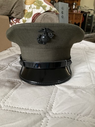 USMC Enlisted Service Cap 6 5/8 | eBay