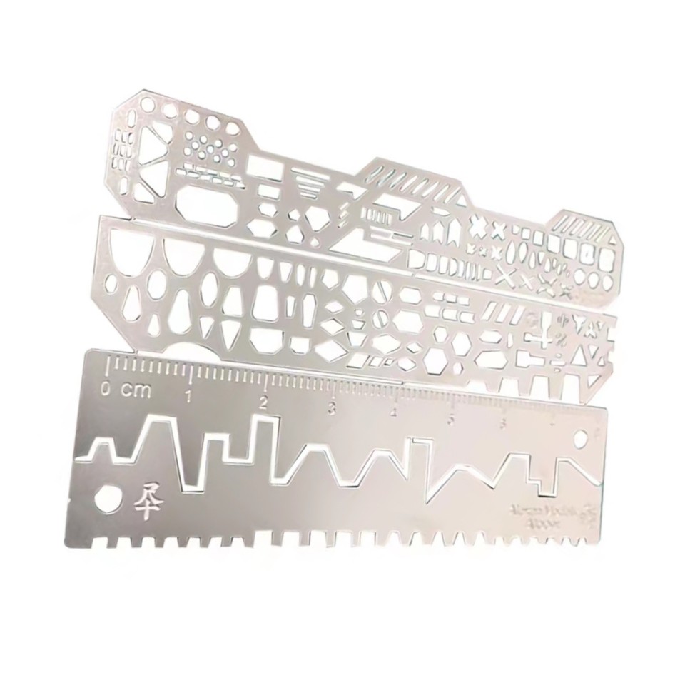 Drill Scribe Line Templates Ruler Details Craft Tool for 1/100 1/144 ...