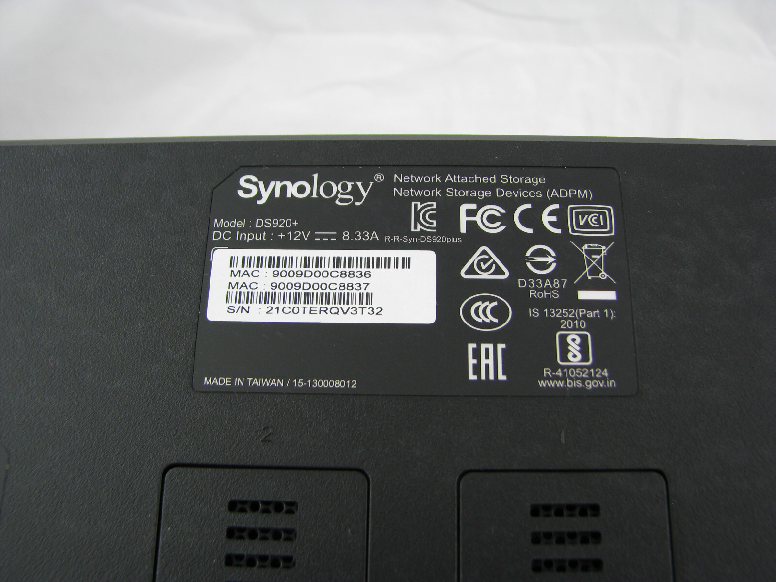 OPEN BOX Synology DS920+ 4 Bay NAS DiskStation Diskless 4GB DDR4 RAM | eBay