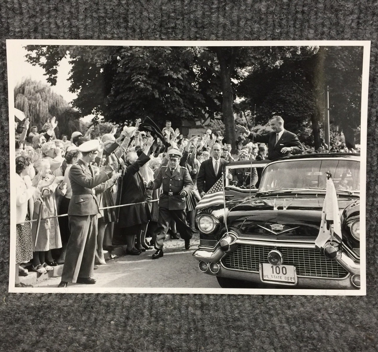 Vintage 1961 Lyndon B. Johnson Original Press Photo Motorcade In ...