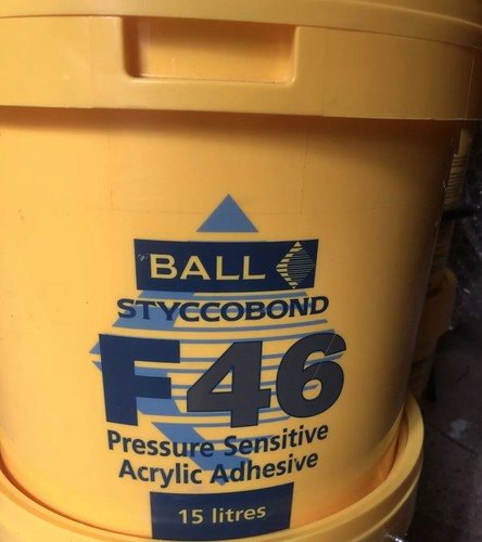 F Ball Styccobond F46 Pressure Sensitive Acrylic Adhesive 15 Litre ...