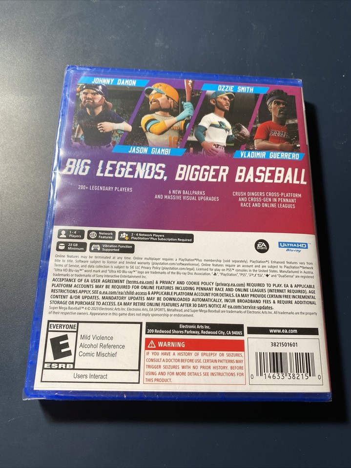 NEW SUPER MEGA BASEBALL 4 PLAYSTATION 5 PS5 SEALED FREE SHIPPING USA ...