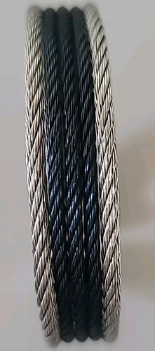 ALOR Blueberry & Grey Cable Cuff Essentials 5-Row Mini Cuff. New | eBay