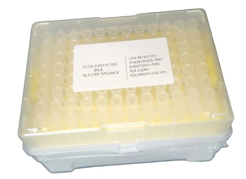 Globe Filter pipette tips, 20μL Low Retention 96/rack 10 racks/Box ...