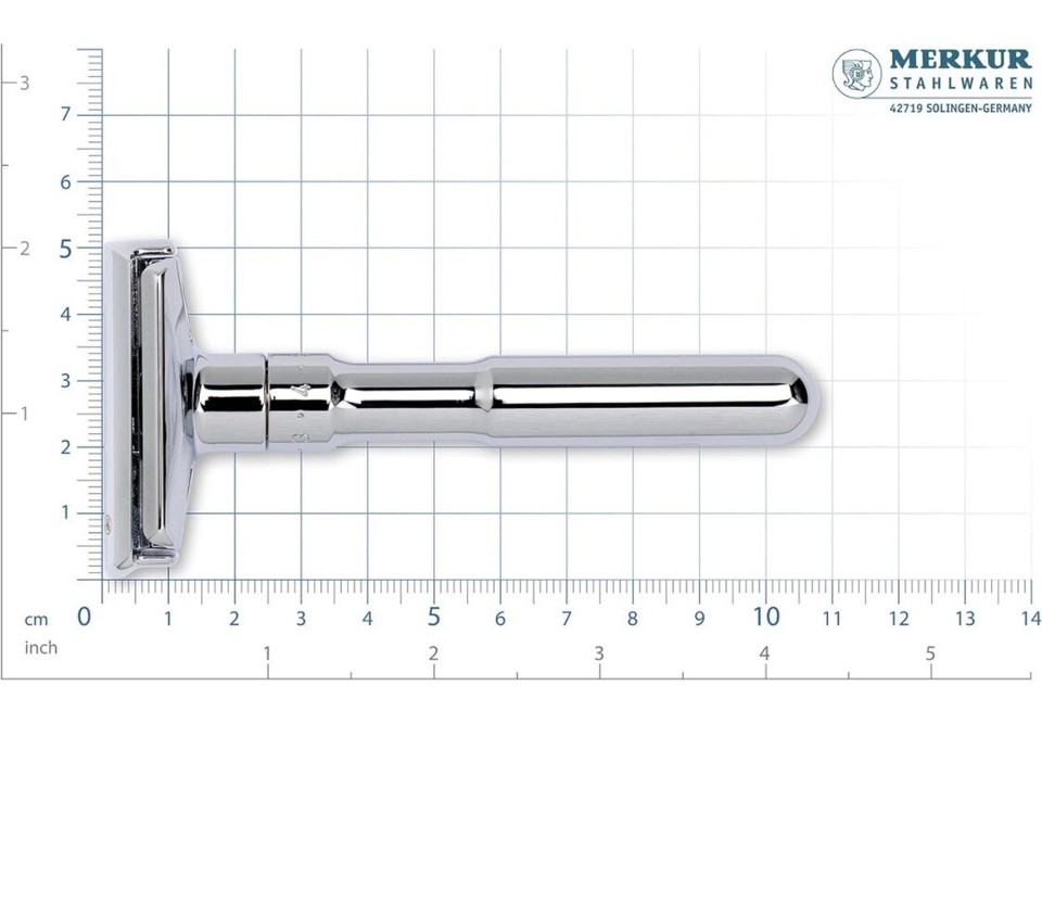 Merkur FUTUR Adjustable Safety Razor Chrome Finish #701001 Germany W 10 ...