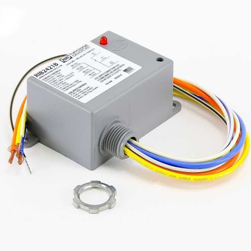 Functional Devices RIB2421B Enclosed Relay 20A SPDT 24v AC/DC 120v-277v ...