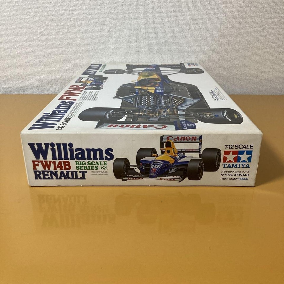 TAMIYA 1/12 Williams FW14B Renault Big Scale Series No.29 Plastic Model ...