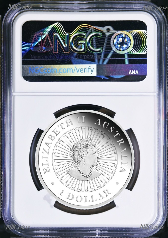 2023 Australia OPAL LUNAR Year of the Rabbit 1 oz Silver Proof Coin NGC ...