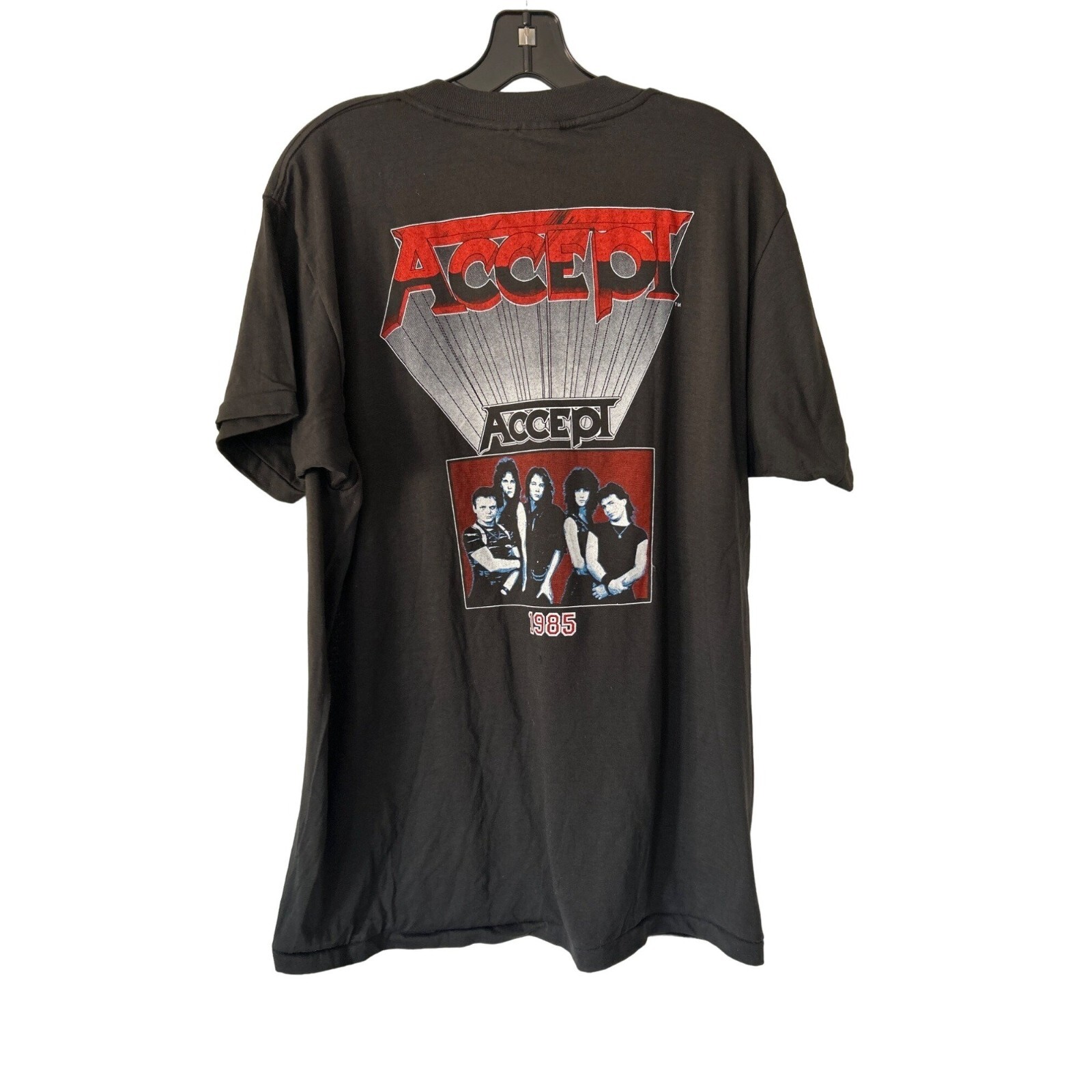 1985 Accept Metal heart Concert Tour T-shirt XL Black… - Gem