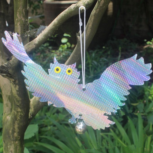2pcs Plastic Flying Owl Decoy Garden Protector Bird Scare Tools Pest ...