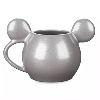 Disney Store Exclusive, MICKEY MOUSE EAR MUG Metallic Silver, Ceramic ...
