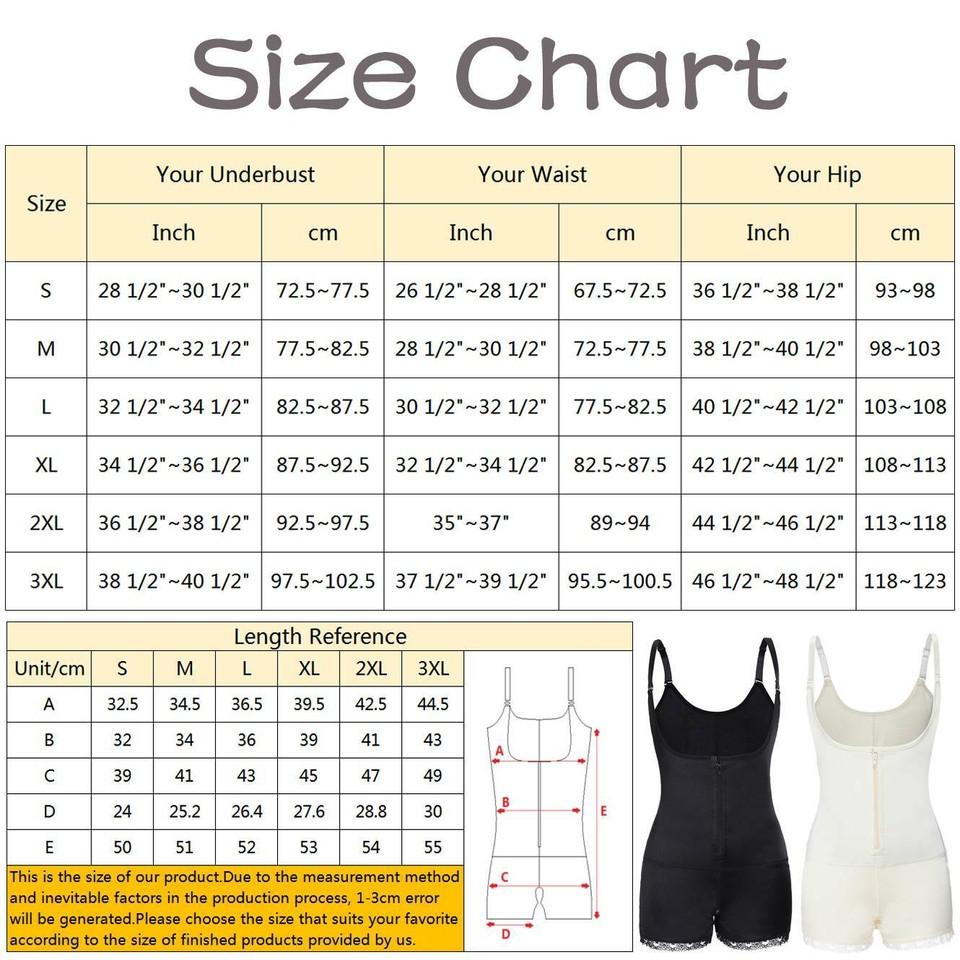 Fajas Colombianas Postparto Post Surgical Compression Garment Full Body ...